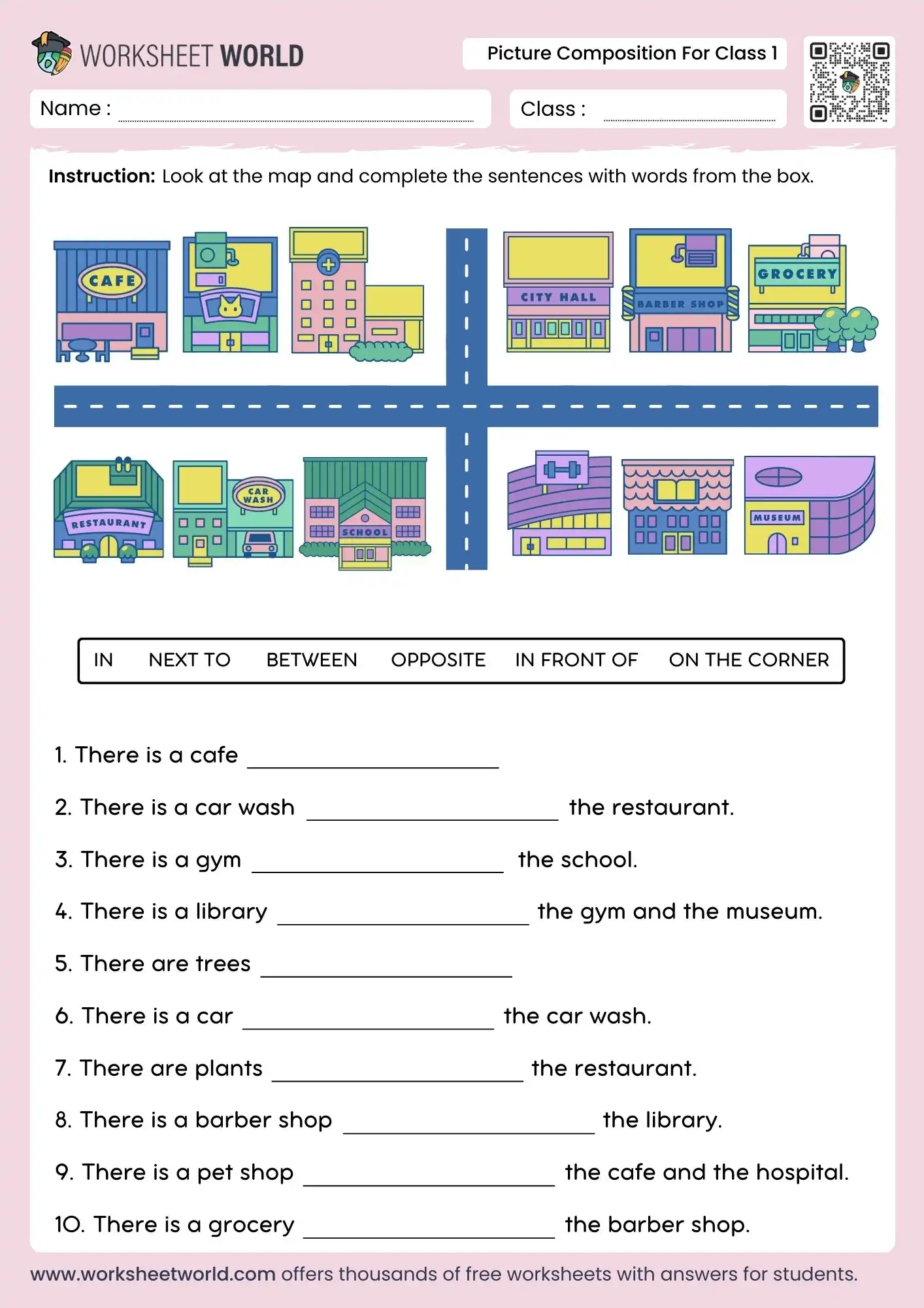 Picture Composition For Class 1 Worksheets - Worksheet World